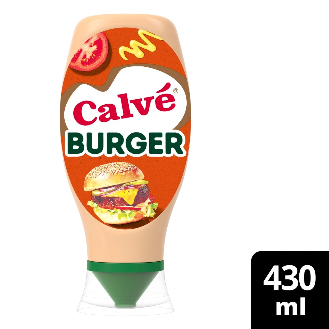 Salsa burger Calvé top down