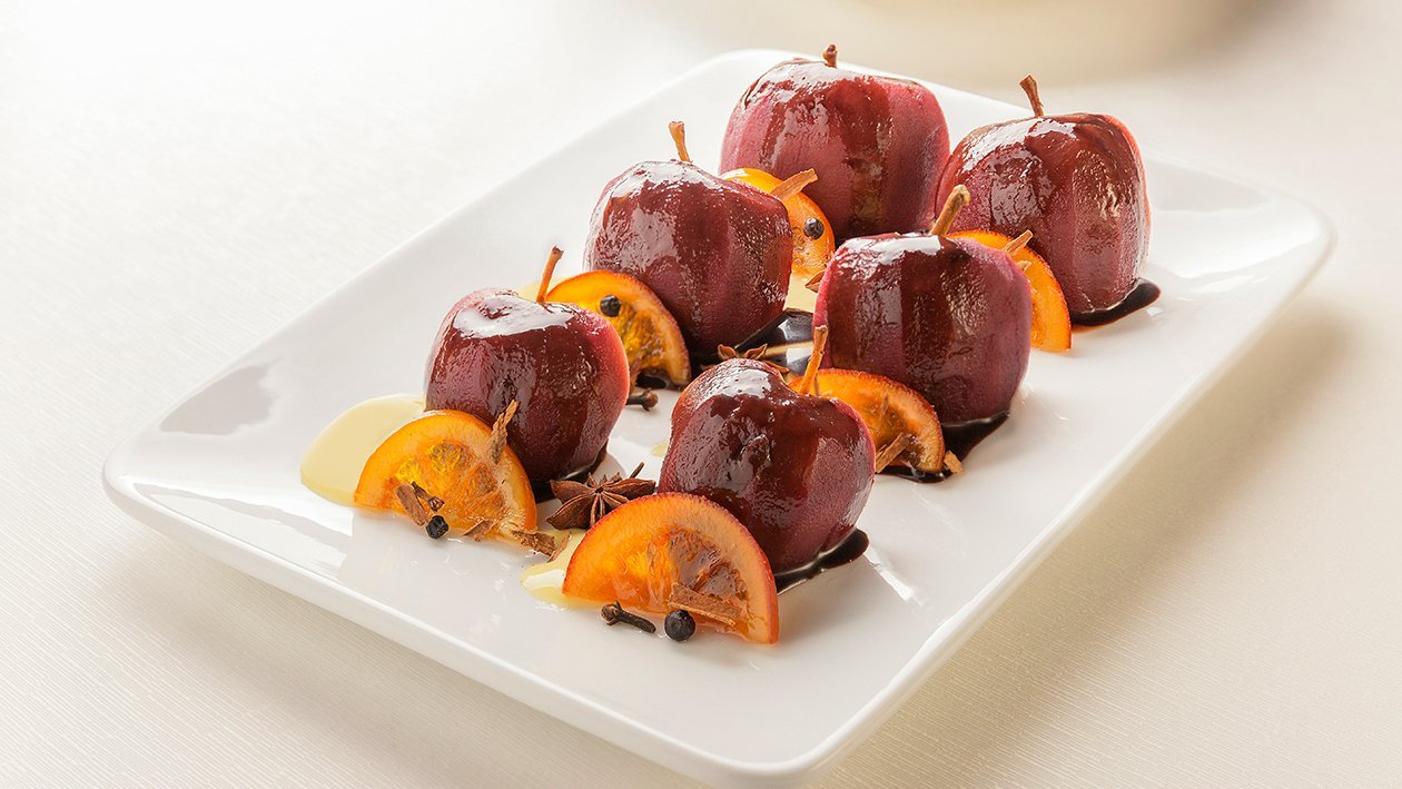 Mela al vin brulè con crema alla vaniglia e Marsala - Ricetta